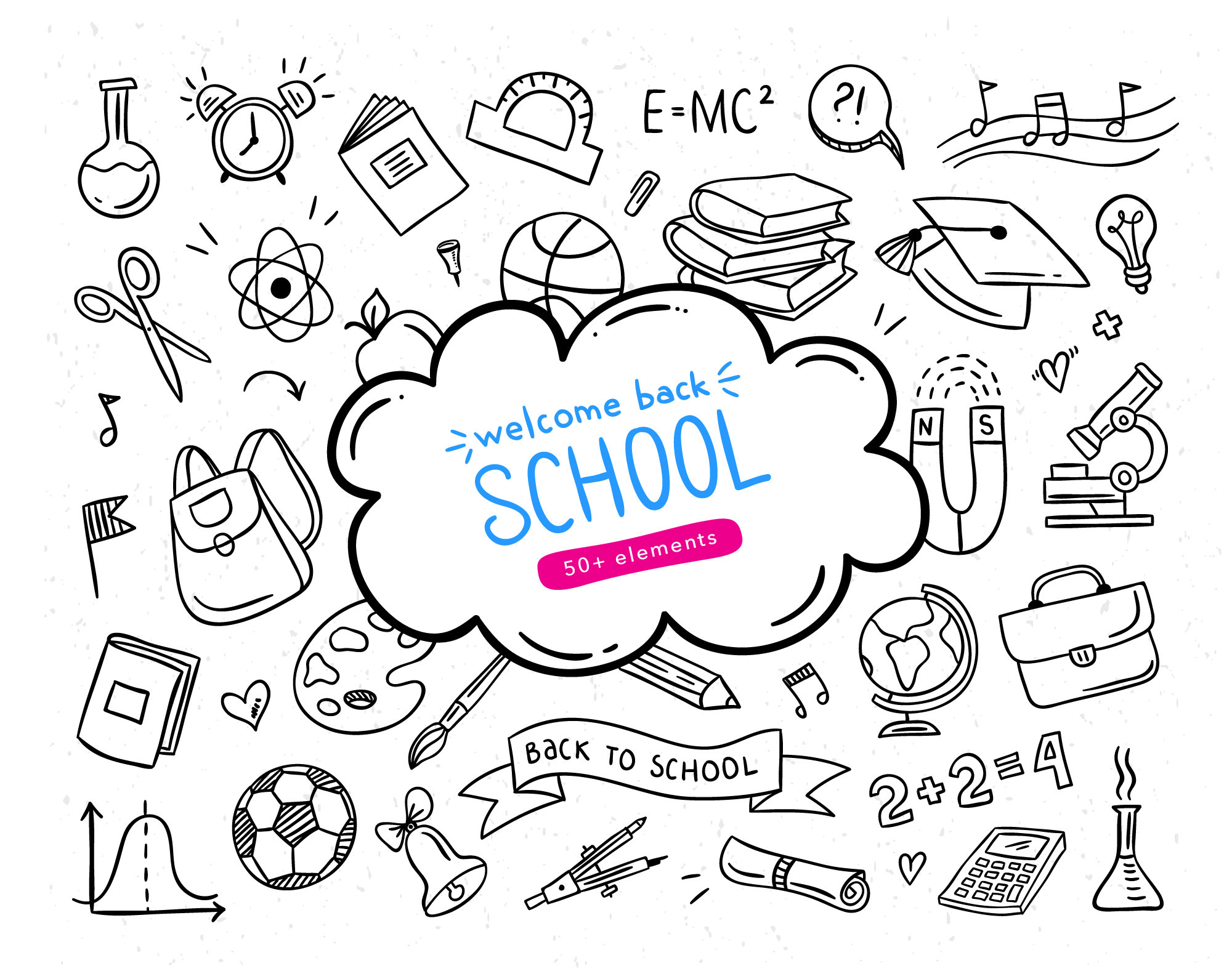 Back to School Clipart School Cute Clipart Png Files Teacher - Etsy ...