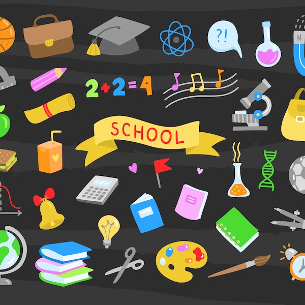 School Clip Art - Etsy