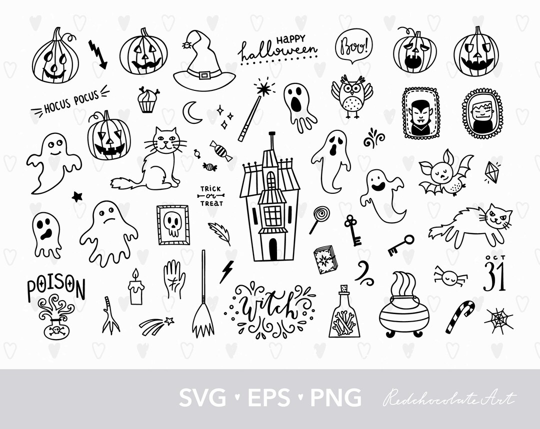 Halloween Clipart, Halloween Svg, Witch Svg, Pumpkin Svg, Horror Svg ...