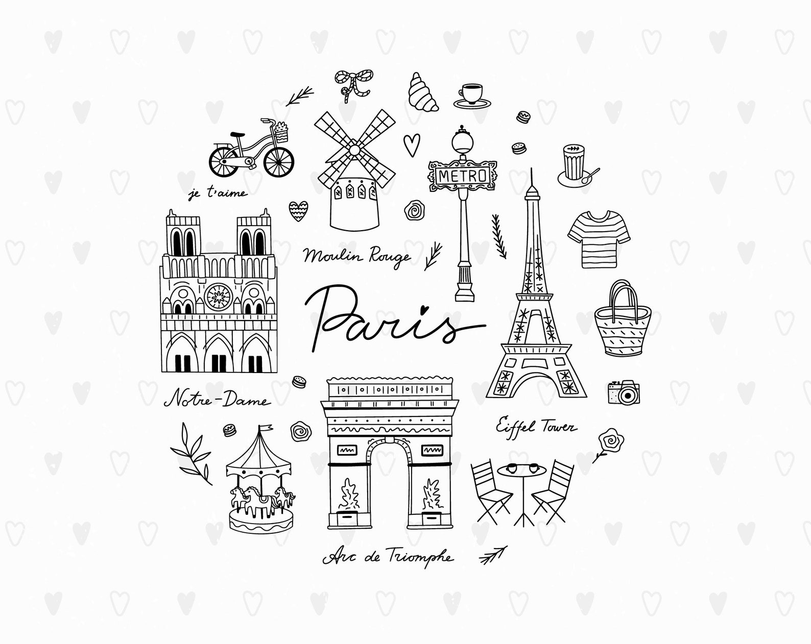 Paris Svg, Eiffel Tower Svg, Paris Clipart, Paris Png, France Svg ...
