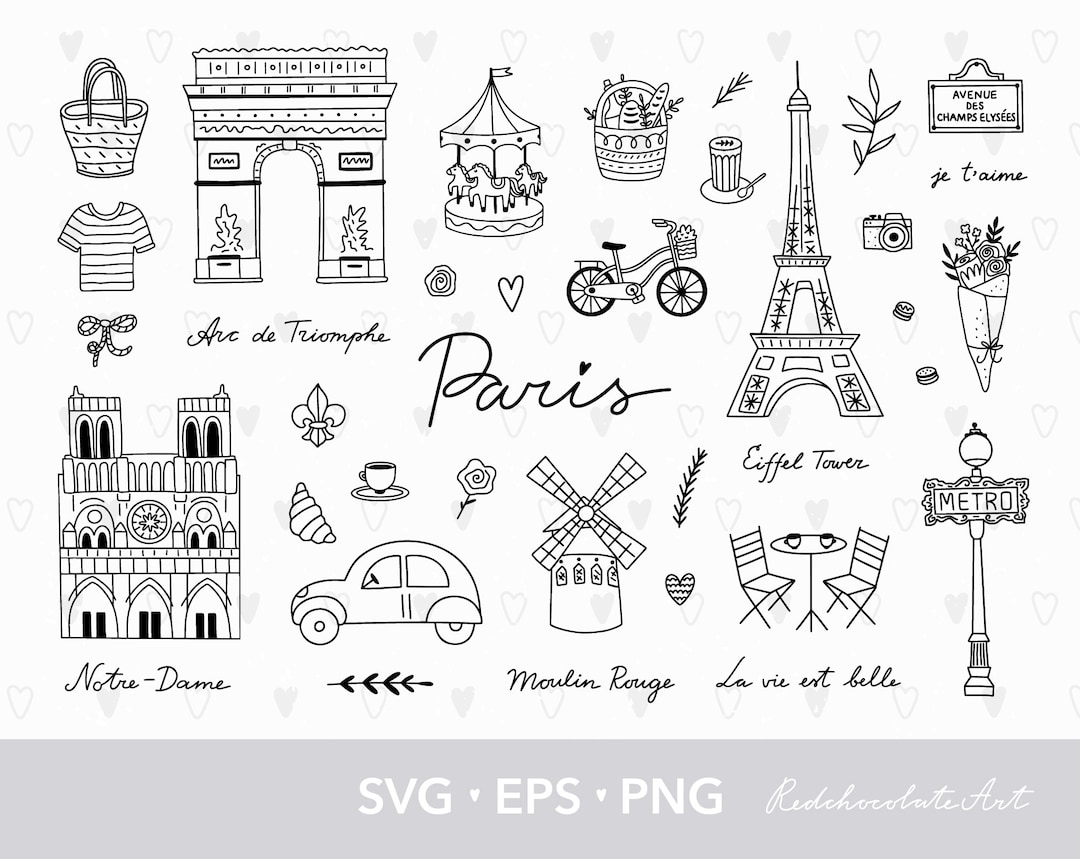 Paris Svg, Eiffel Tower Svg, Paris Clipart, Paris Png, France Svg ...