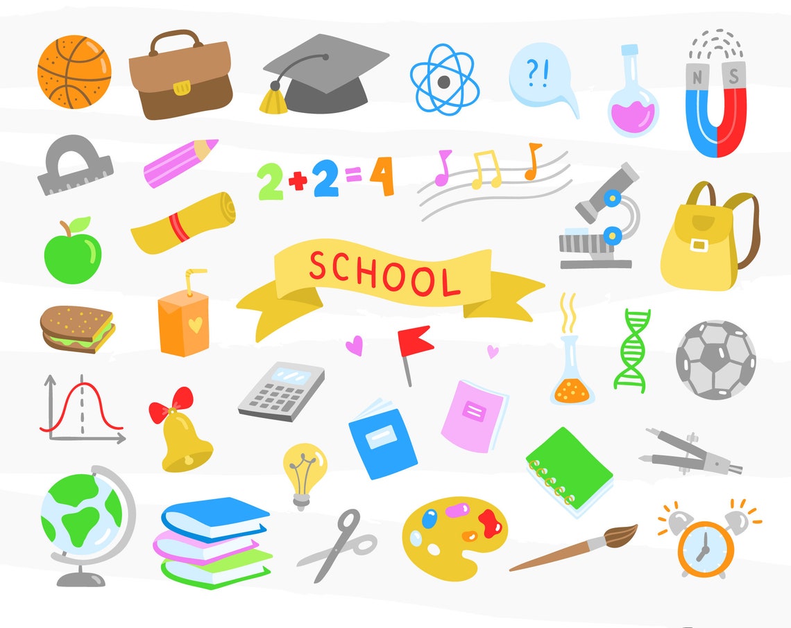 School Clipart, Back to School Png, School Png, Teacher Clipart, School ...