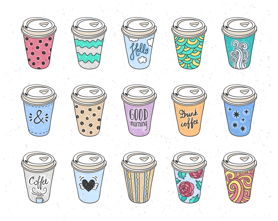 Coffee Clip Art, Png Files, Drink Png, Cute Clipart, Coffee Cups Clip ...