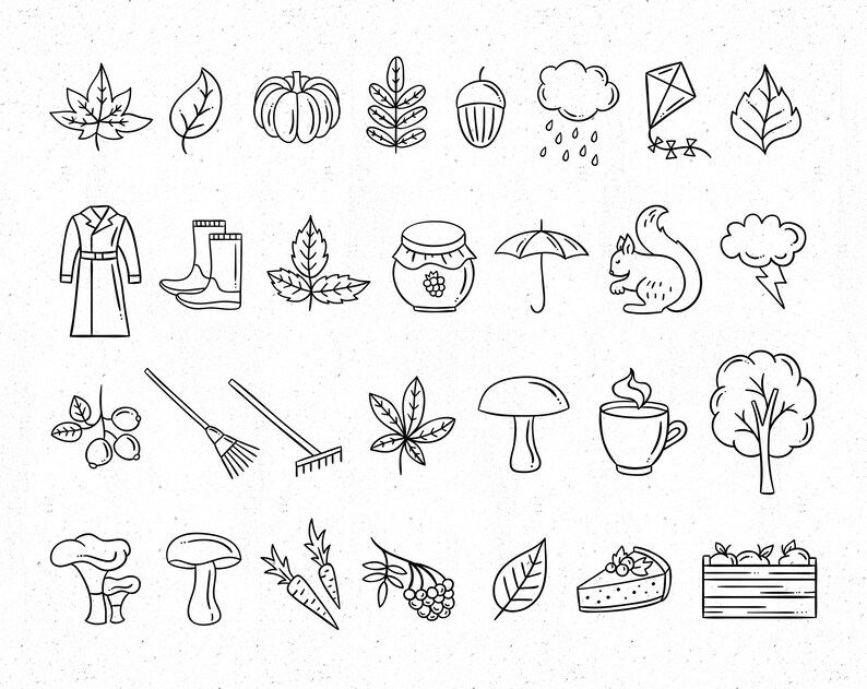 Fall Clipart, Autumn Clipart, Fall Clip Art, Fall PNG, Thanksgiving ...