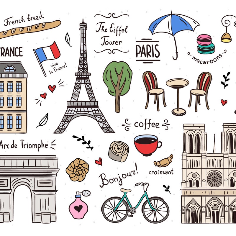 Paris Clip Art Kit - Etsy UK