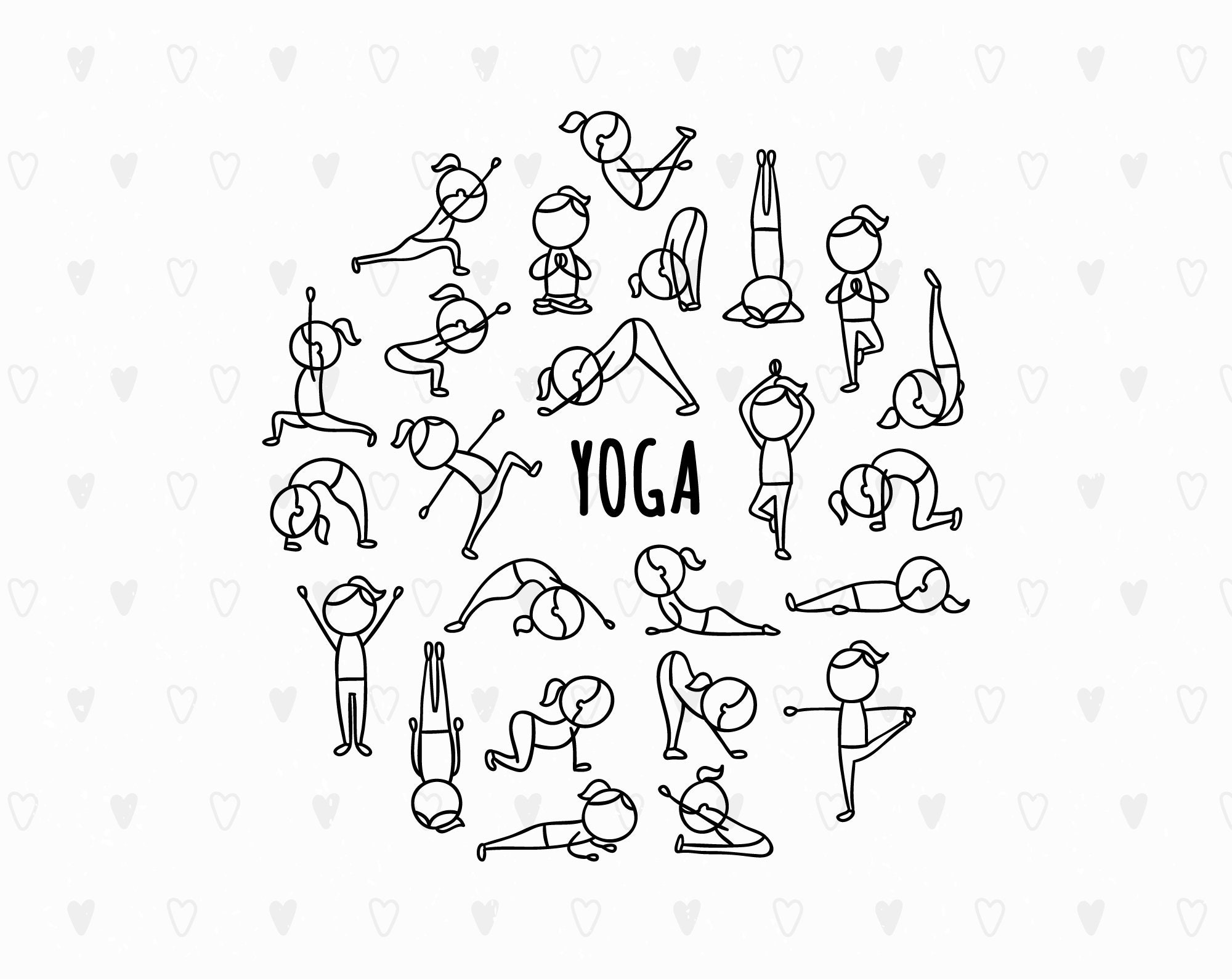 Yoga Svg, Meditation Svg, Yoga Clipart, Yoga Svg Files for Cricut, Yoga ...