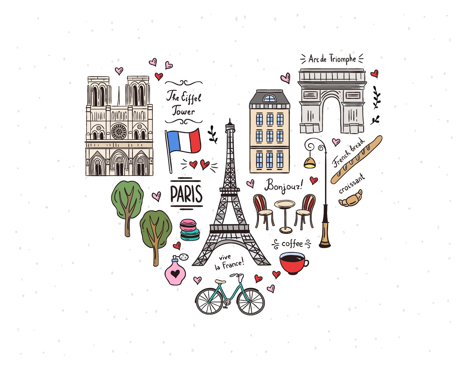 Paris Clipart, Travel Clipart, Paris Clip Art Set, Paris Planner ...