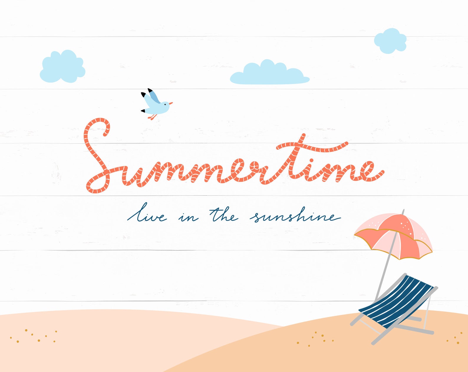 Summer Beach Clipart Set (PNG, EPS) - Etsy