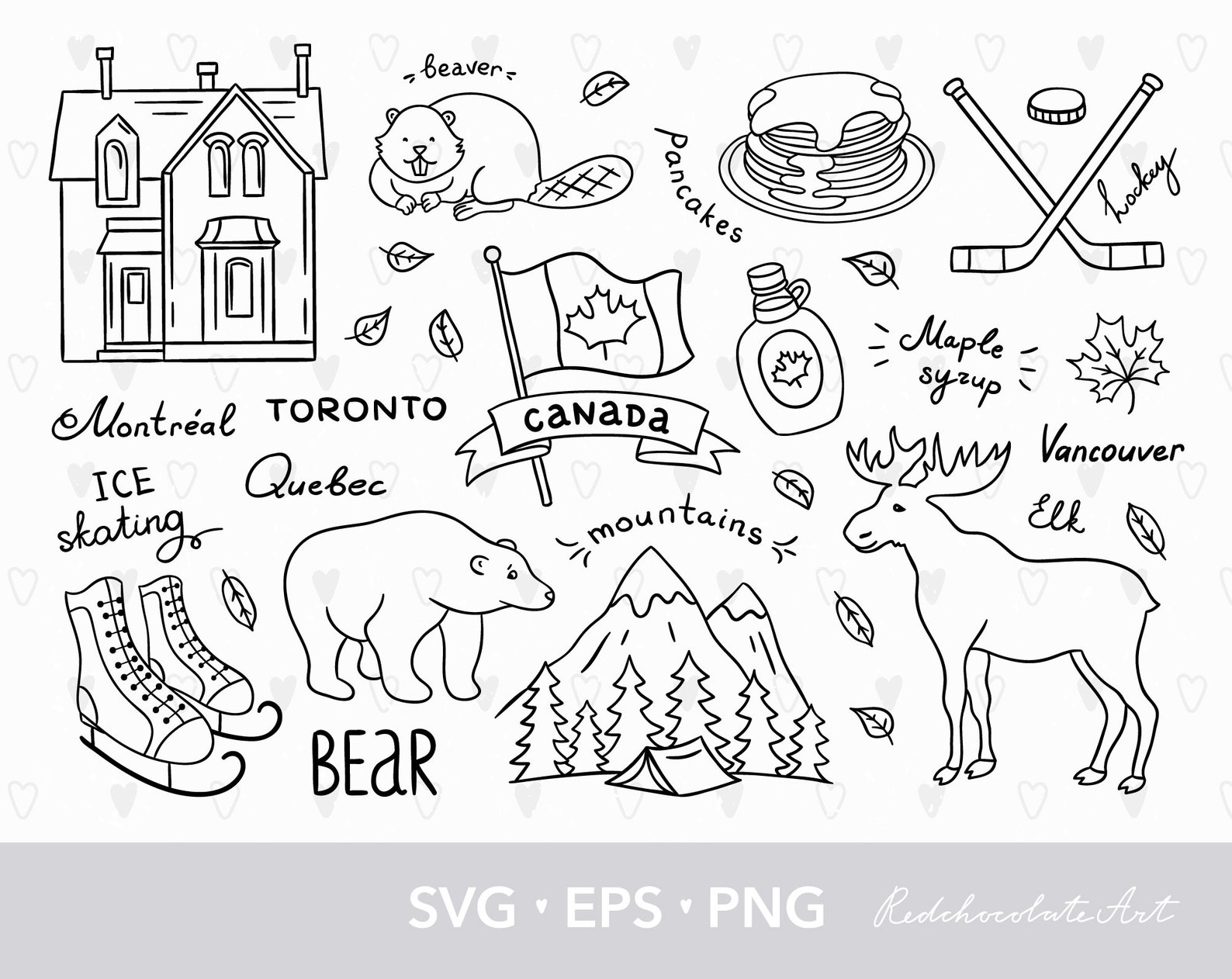 Canada Travel Clipart Canada Svg Files for Cricut Nature - Etsy Canada