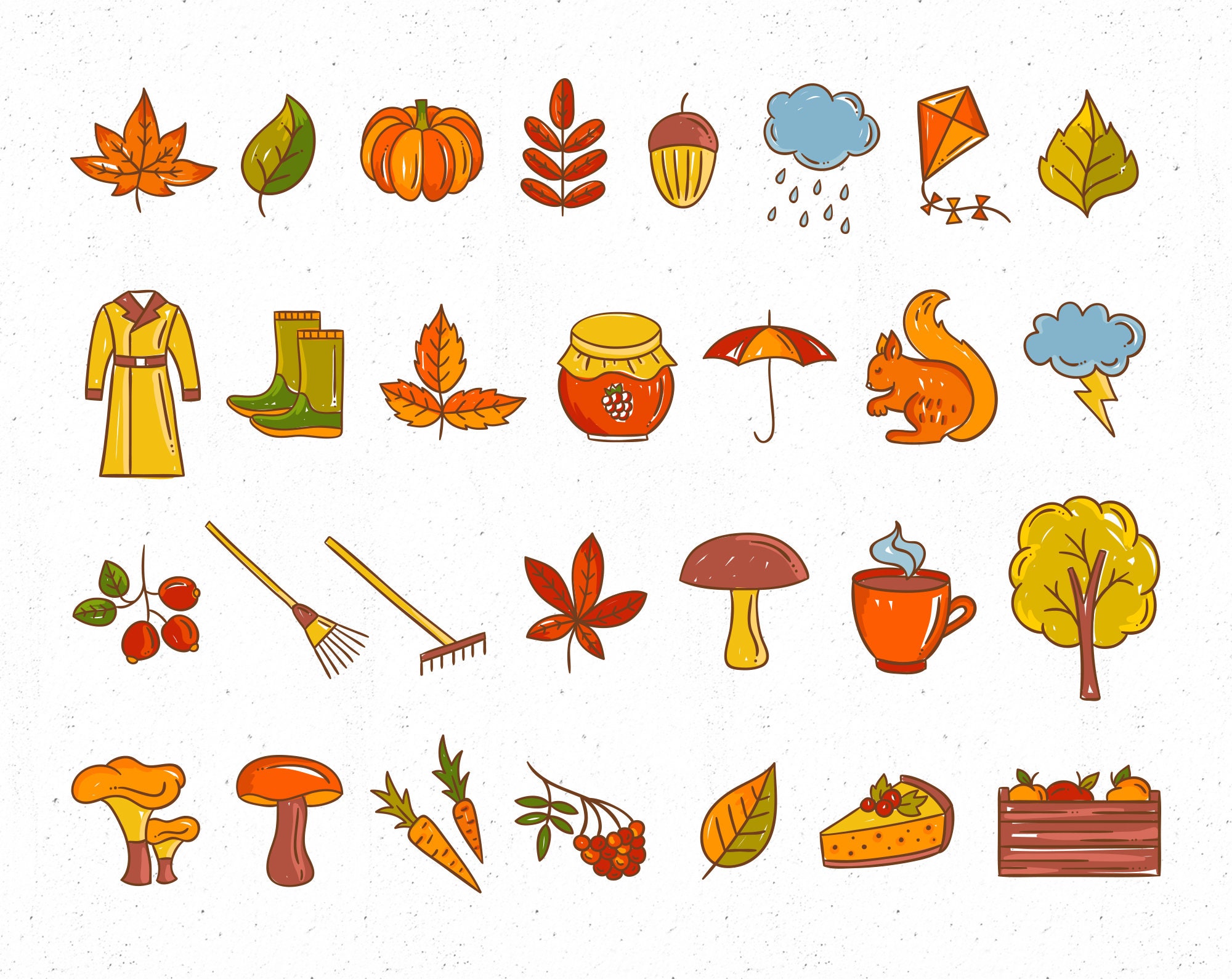 Fall Clipart, Autumn Clipart, Fall Clip Art, Fall PNG, Thanksgiving ...
