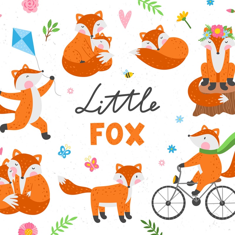 Fox Clip Art - Etsy