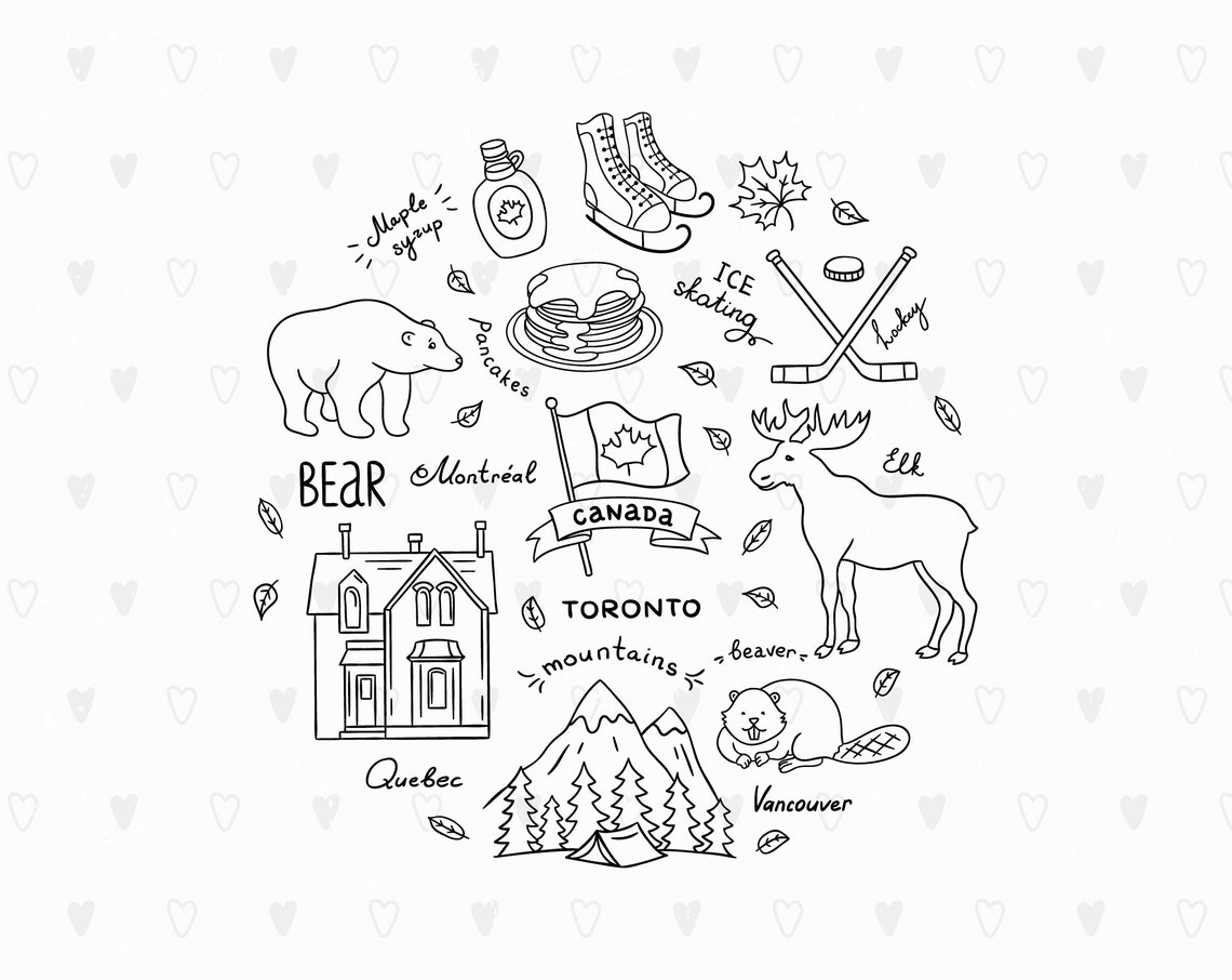 Canada Travel Clipart Canada Svg Files for Cricut Nature - Etsy Canada