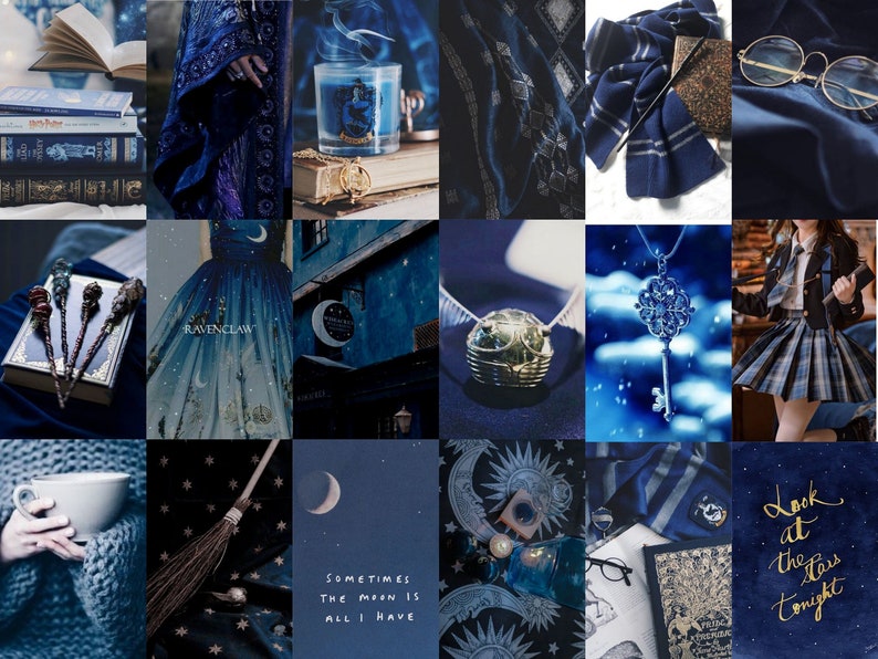 100 Ravenclaw Wall Collage Kit Impresiones fotográficas - Etsy México