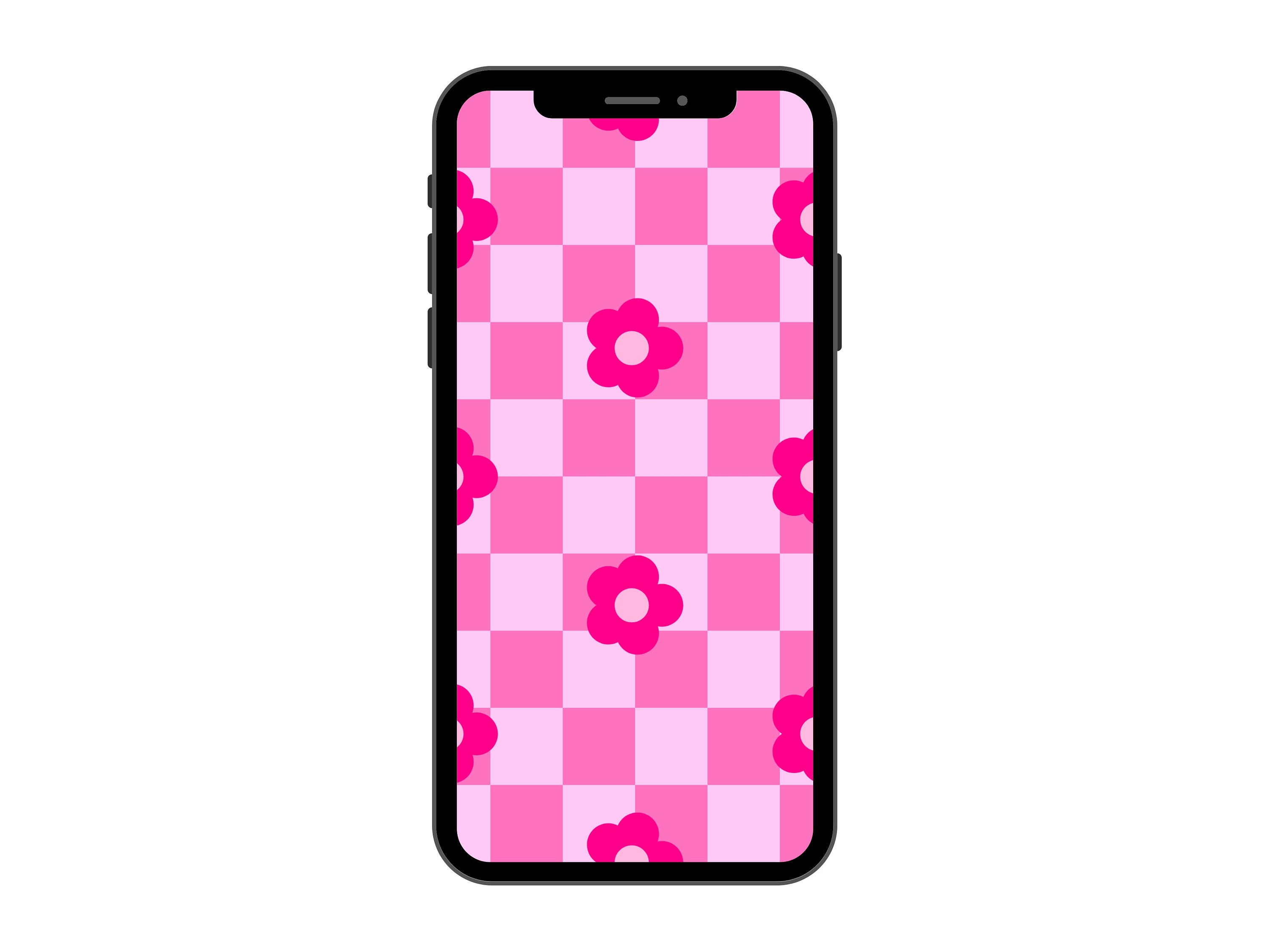 Retro Pink iPhone Wallpaper, Groovy Pink iPhone Wallpaper, Pink ...