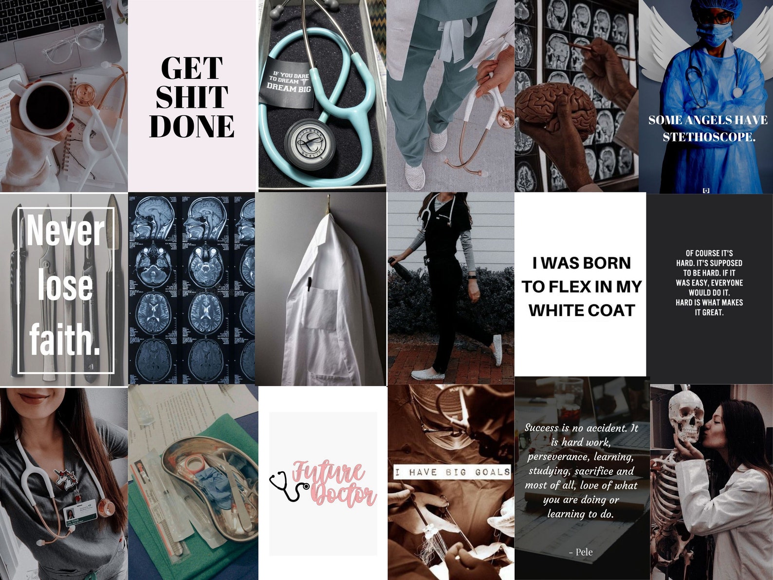 100 Future Doctor Collage Kit Medical Student Motivation - Etsy Canada