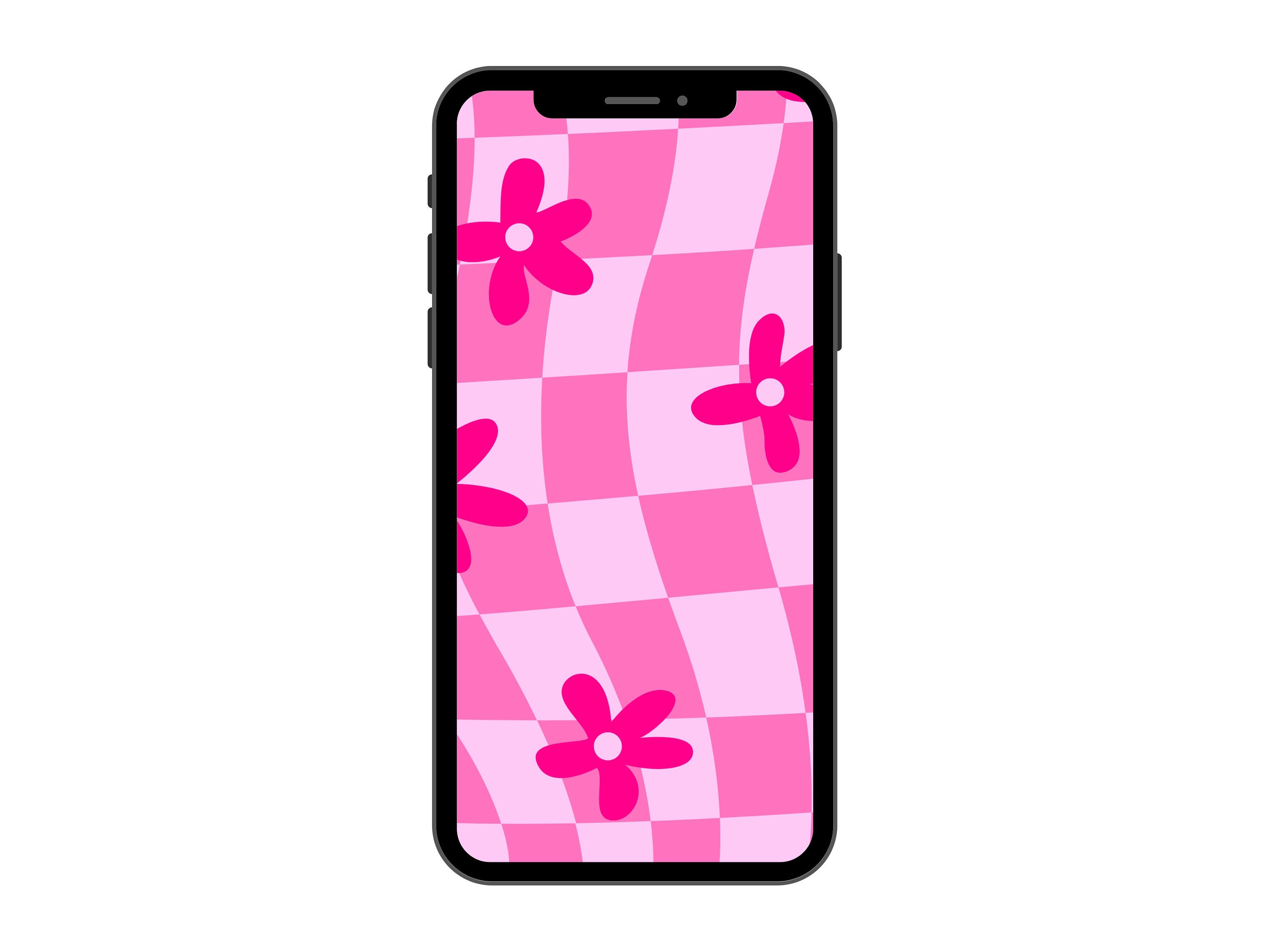 Retro Pink iPhone Wallpaper, Groovy Pink iPhone Wallpaper, Pink ...
