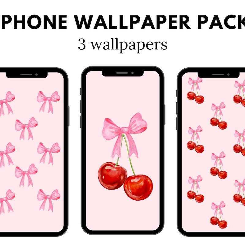 Cherry Wallpaper Preppy - Etsy