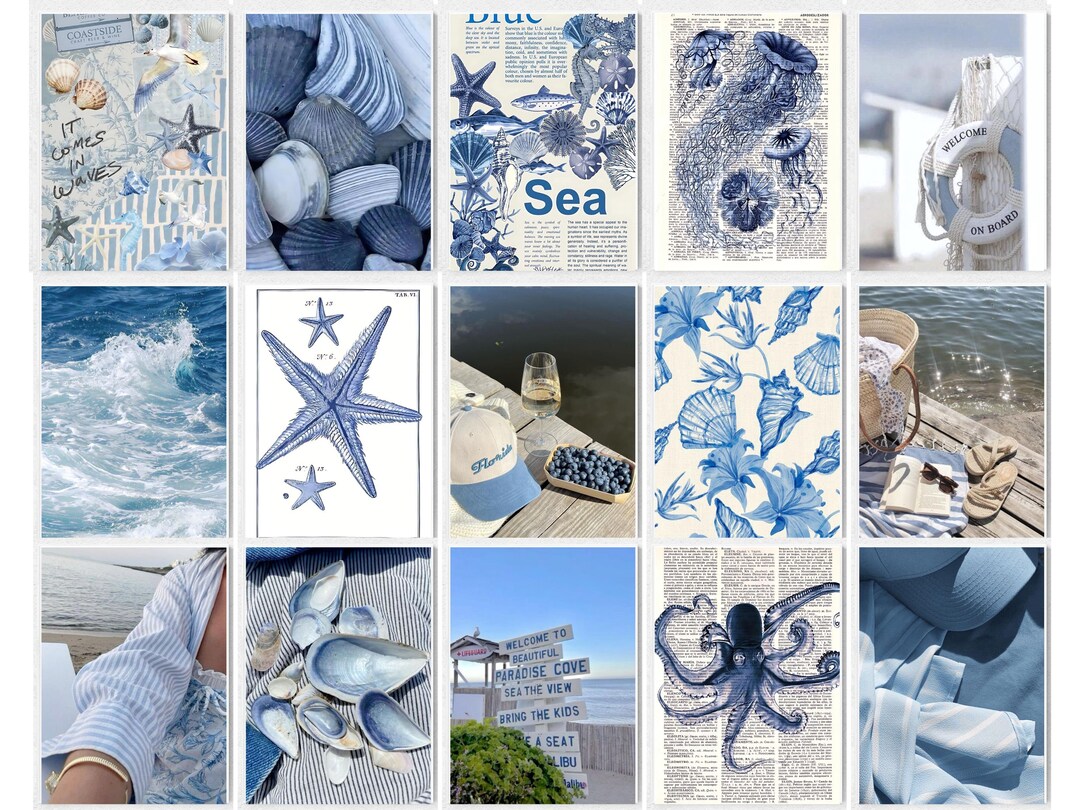 50 Coastal Granddaughter Wall Collage, Coastal Grandmother, Aesthetic ...