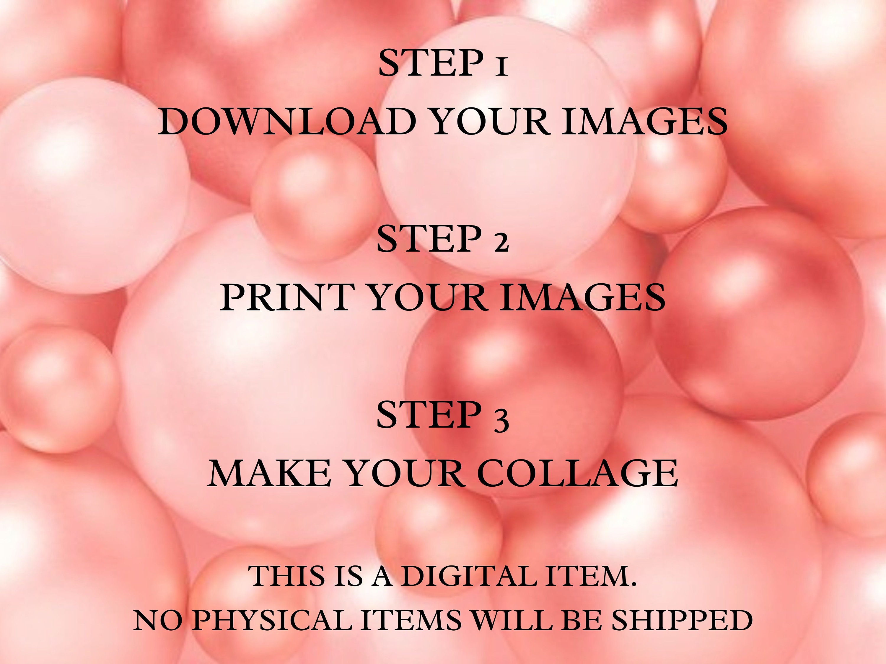 100 Coral Pink Collage Kit, Coral Pink Wall Collage, Coral Pink ...