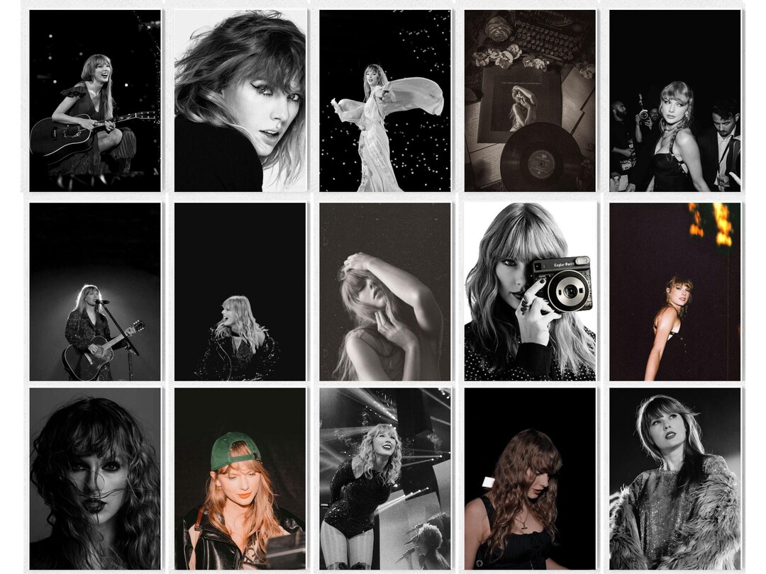 50 Dark Taylor Swift Inspired Wall Prints, Black Taylor Swift ...