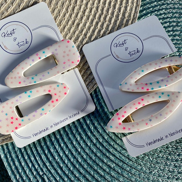 Night Sky to Clear Blue Skies Inspired Polymer Clay Earrings in Navy ...