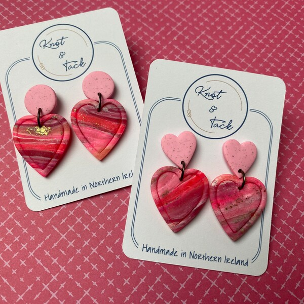 Night Sky to Clear Blue Skies Inspired Polymer Clay Earrings in Navy ...