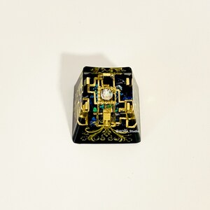 Golden Temples Keycap, Resin Keycap, Handmade Keycap, Artisan Keycap ...