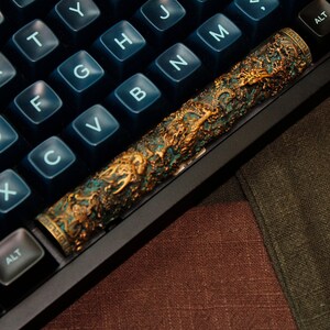 Vintage Chinese Dragon Spacebar Keycap, Artisan Dragon Keycap, Anime ...