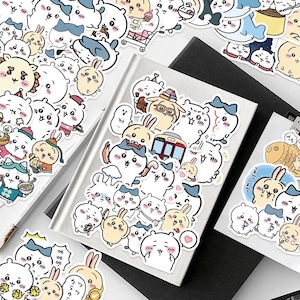 60 Pcs Chiikawa Stickers Pack, Cute Hachiware Usagi Phone Case Stickers ...