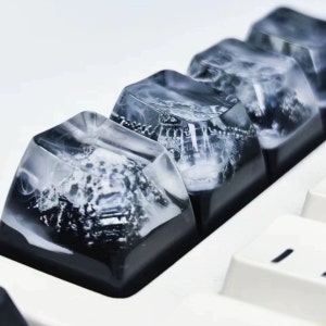 Mountain Keycap, Artisan Winter Forest Keycap, Resin Backlist Keycap ...
