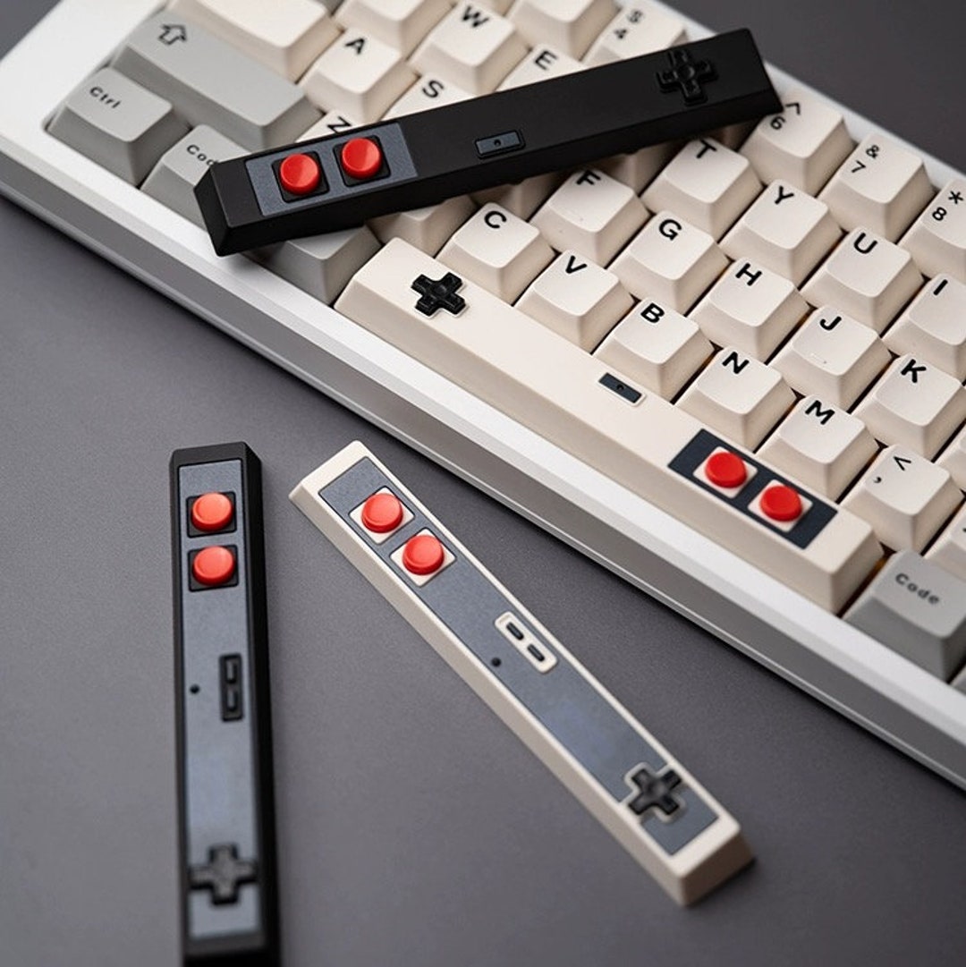 Family Computer Inspired 6.25U Artisan Keycap, Famicom Keycap Set ...