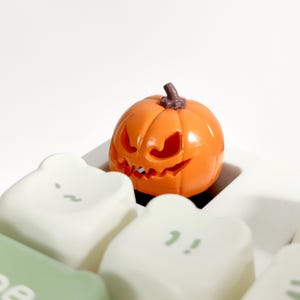 Halloween Pumpkin Keycap, Cute Ghost Keycap, Autumn Keycaps, Fruit ...