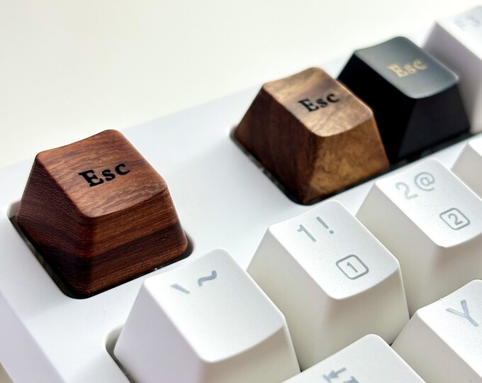 Wooden Keyboard Mx10, Custom Wood Mechanical Keyboard, Walnut Wood ...
