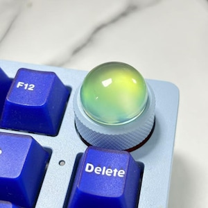 Resin Artisan Keyboard Knob: Jelly Backlit Keycap Button for Hi75 & K81 ...
