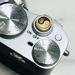 Moon Sun Camera Shutter Button, Custom Pure Brass Night/day Camera ...