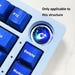 Resin Artisan Keyboard Knob: Jelly Backlit Keycap Button for Hi75 & K81 ...