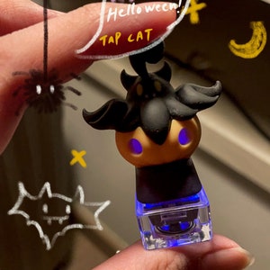 Pokemon Inspire Bat Pumpkin Keycap, Halloween Ghost Keycap, Artisan ...