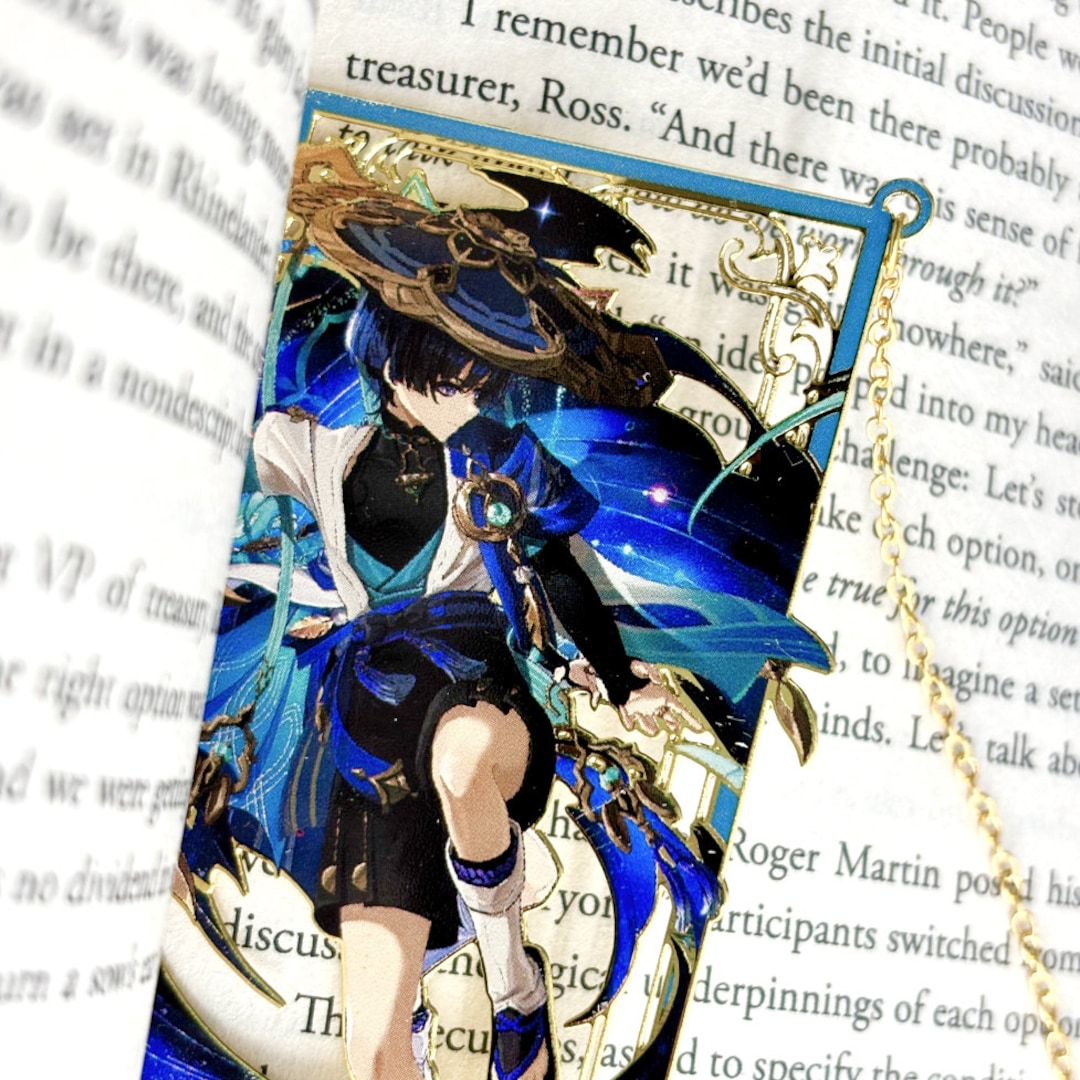 Scaramouche Wanderer Bookmark, Balladeer Bookmark, Genshin Impact ...