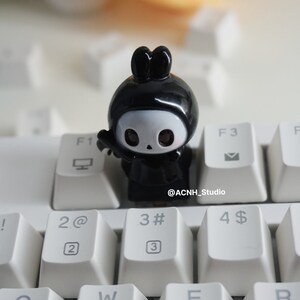 Ghost Keycap, Death Keycap, Halloween Keycap, Kawaii Keycap, Artisan ...