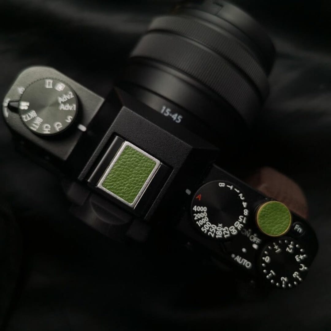 Leather Metal Camera Hot Shoes Cover,shutter Button Bundle, Fuji/nikon ...