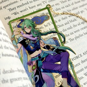 Baizhu Bookmark, Genshin Impact Character Metal Bookmark, Gamer Gift - Etsy