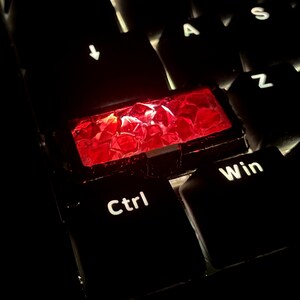 Flame Crystal Mineral Keycap, Artisan Enter Keycap, Custom 2.25U Resin ...