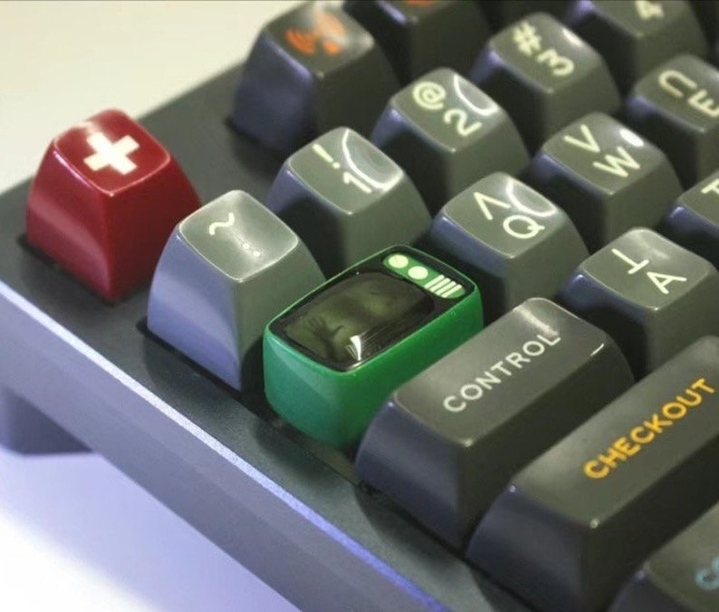 Horror TV Tab Keycap Artisan Keycaps Gothic Keycap Custom - Etsy UK