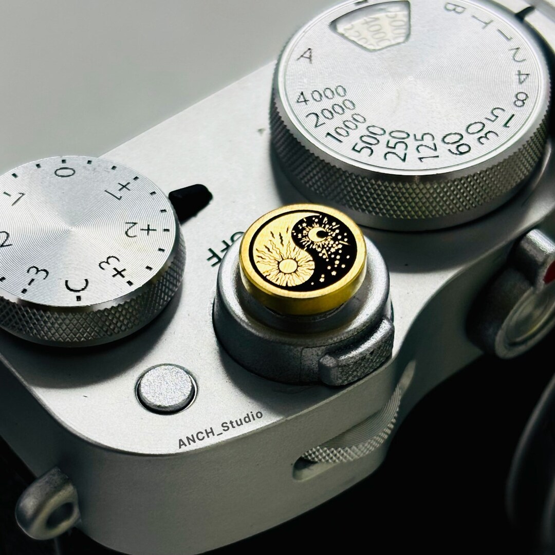 Moon Sun Camera Shutter Button, Custom Pure Brass Night/day Camera ...