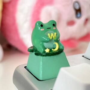 Lovely Frog Keycap, Kawaii Artisan Keycap, Custom Cherry Mx Keycap for ...