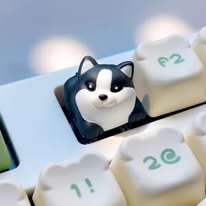 Alaskan Artisan Keycap Set: 3D Printed, Hand-painted Puppy Dog Keyboard ...