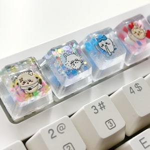 Chiikawa Keycap Set: Mechanical Keyboard Resin Artisan Keycaps - Etsy