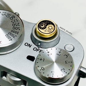 Sun&moon Camera Shutter Button, Custom Pure Brass Night/day Camera ...