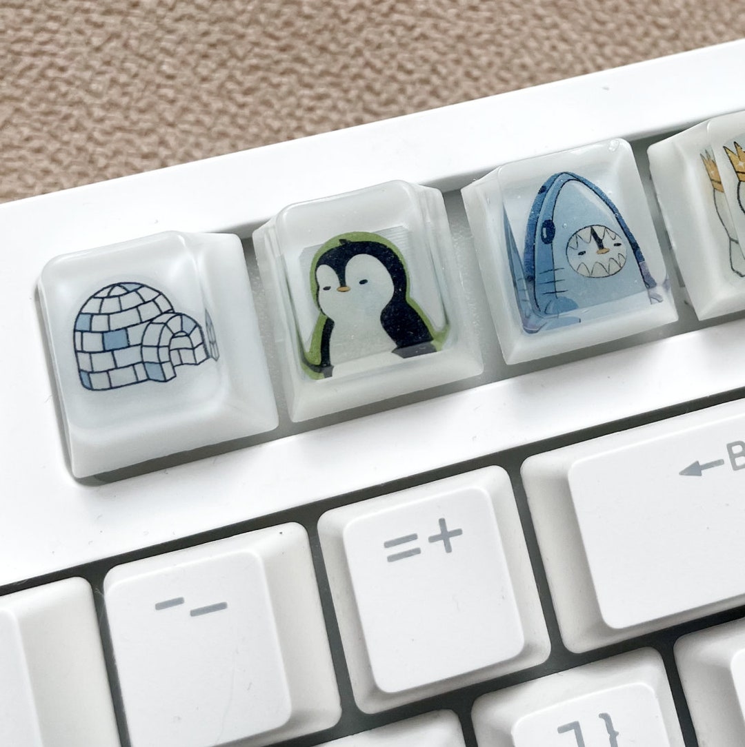 Pudgy Penguin Customize Keycap Penguin Resin Keycapartisan - Etsy