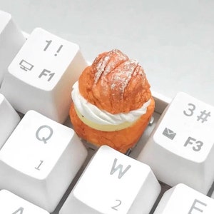 Cute Bread Keycap, Puff Keycap, Artisan Food Keycap, Kawaii Keycap Set ...